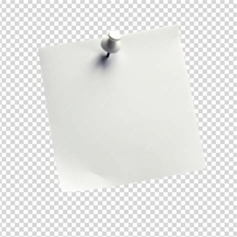 White Sticky Note Isolated On White Background Premium Ai Generated Psd