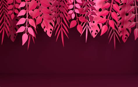 열대 종이 손바닥 몬스터 잎 프레임 여름 열대 잎입니다 종이 접기 이국적인 하와이 정글 여름 배경입니다 종이 컷 스타일입니다