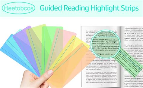 Guided Reading Highlight Strips Colored Overlays Bookmark