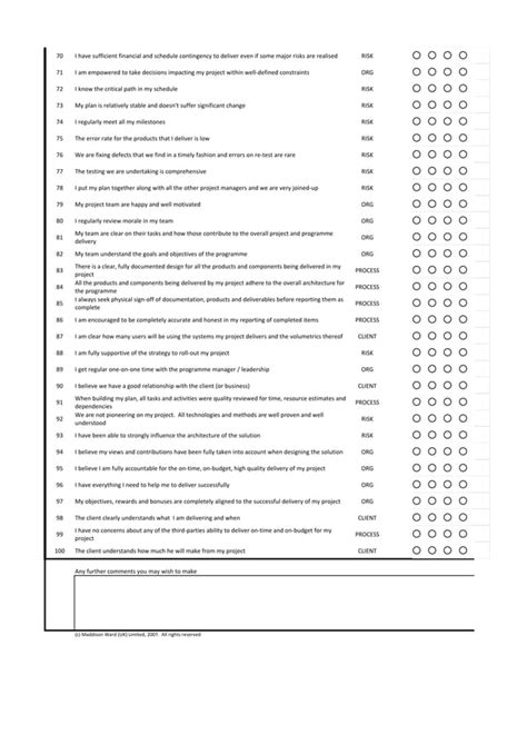 Programme Assurance Questionnaire V14 Pdf