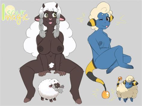 Rule 34 Anthro Beads Big Breasts Bittervow Blonde Hair Blue Body Blue Skin Bovid Braided Hair