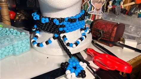 How To Make Kool Kandi Choker First Tutorial Youtube