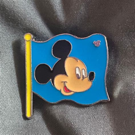 Mickey Mouse Flag Pin Etsy