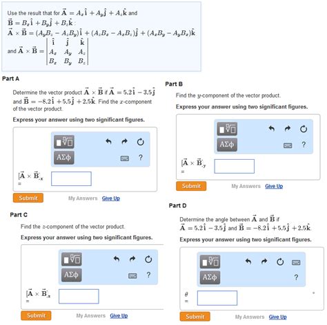Solved Determine The Vector Product And Find The Chegg