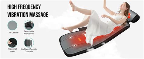 Snailax Full Body Massage Mat With Heat And Movable Shiatsu Neck Back