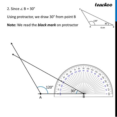 Maths Construct Triangles For The Following Measurements 120° 6 Cm