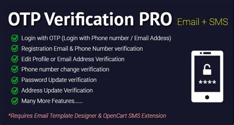 Code De Vérification Otp Pro Connexion Et Inscription Opencart Sécurisées