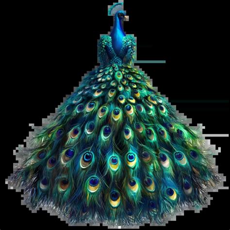 Peacock Feather Dress