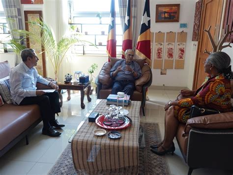 Cuban Ambassador Grisel Alina Aldama Inniss Visits President Ramos Horta President José Ramos