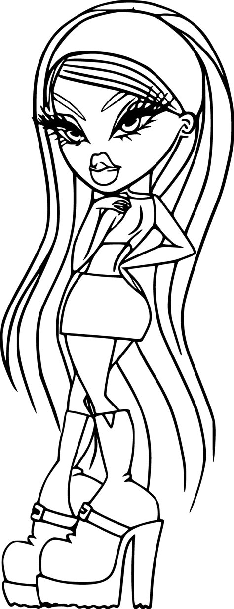 Bratz Cloe Coloring Pages Coloring Pages Bratz Dolls The Coloring