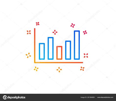 Column Chart Line Icon Financial Graph Vector Stock Vector By ©blankstock 281364828