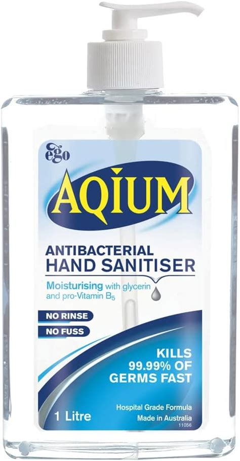 Ego Aqium Hand Sanitiser 1 Litre Au Health Household