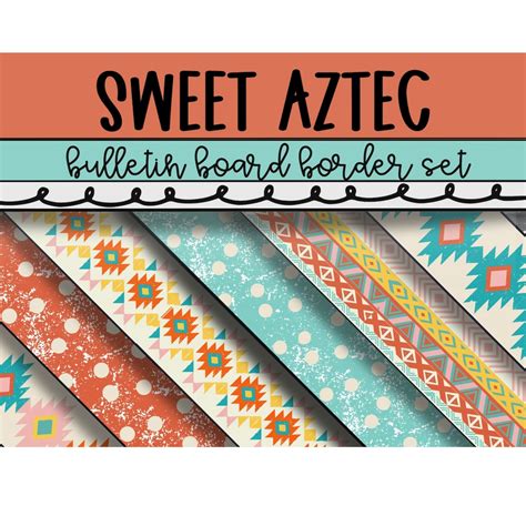 Bulletin Board Set Aztec Classroom Decor Cute Classroom Decor Instant Download Homeschool