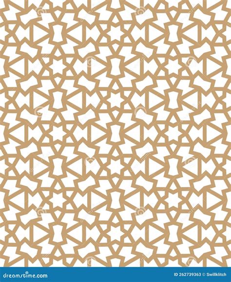 Islamic Background With Traditional Style Arabic Seamless Pattern For