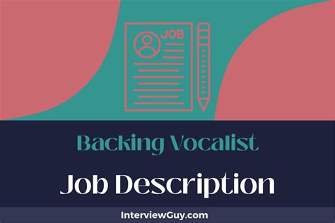 Backing Vocalist Job Description Updated For 2026
