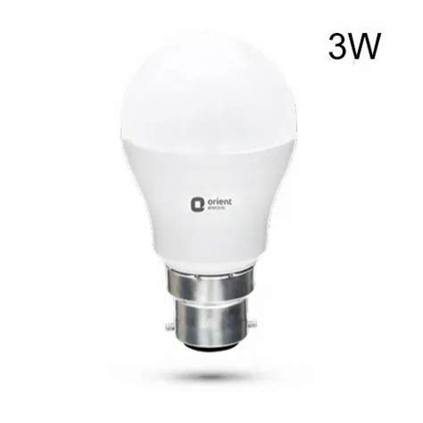 Orient 3w Led Bulb Base Type B22d And E27 At Rs 57 Piece In Ghaziabad Id 21837365597