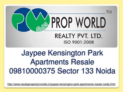 Ppt Jaypee Kensington Park Apartments Resale 09810000375 Sector