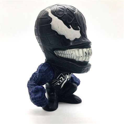 Venom Marvel Spider Man 2006 Burger King 3” Big Head Toy Glow In The