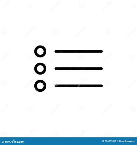 Bullets Text Icon Can Be Used For Web Logo Mobile App Ui Ux Stock