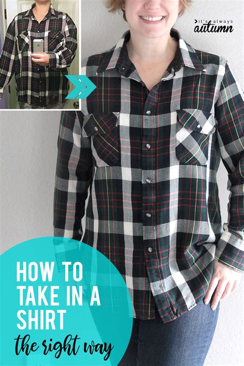 How To Take In A Shirt The Right Way How To Make A Shirt Smaller