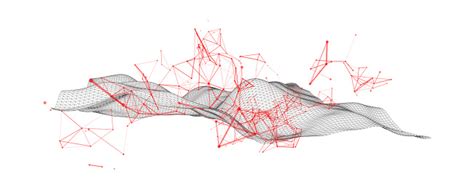 Polygonal Science Background With Connecting Dots And Lines Digital Data Visualization Stock