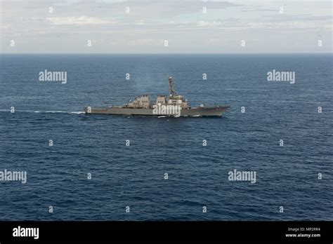 The Us Navy Arleigh Burke Class Aegis Guided Missile Destroyer Uss