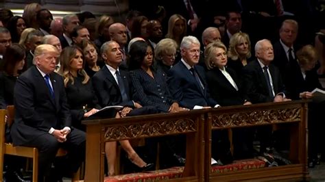 Photos Who Attended George H W Bushs State Funeral