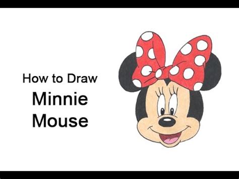How To Draw The Face Of Minnie Mouse