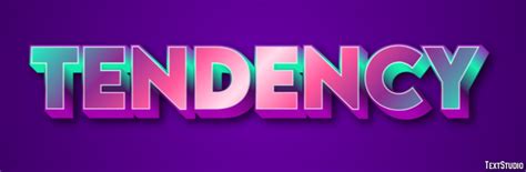 Tendency Purple Green And Pink 3d Text Effect Generator