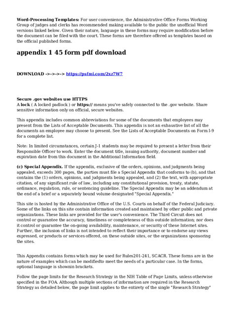 Fillable Online Appendix C Form Download Fax Email Print Pdffiller