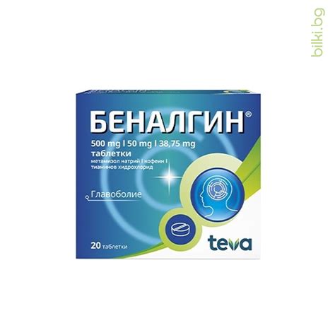 Купете онлайн Беналгин 20 таблетки Bilki Bg Натурално здраве и хармония