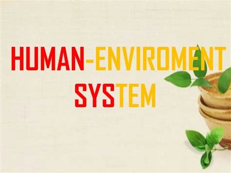 6 Human Environment System Pptx