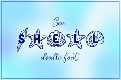 Seashell Font By Callmestasya · Creative Fabrica