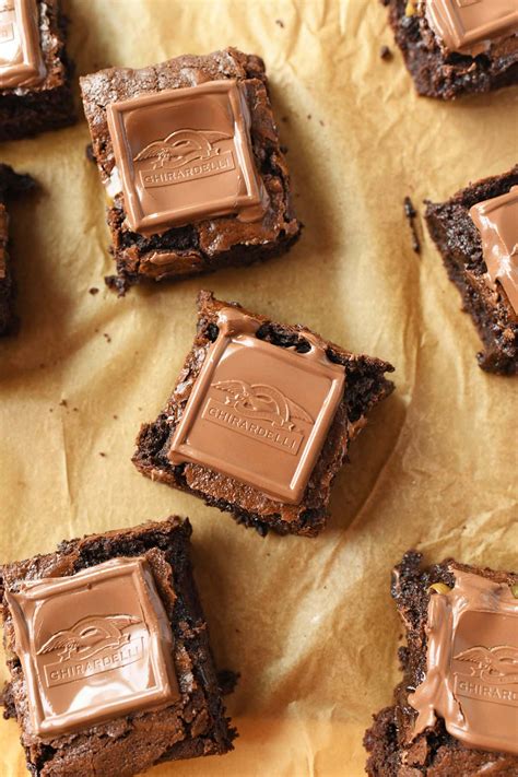 Chocolate Caramel Brownies With Ghirardelli Squares Savvy Saving Couple