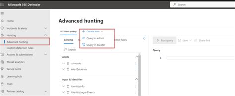 microsoft 365 defender advanced hunting queries