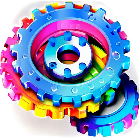 Download Colorful Gear Icon Png Sdt