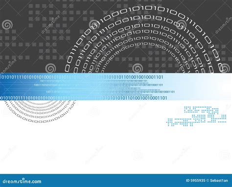 Binary Code Stock Vector Illustration Of Abstract Data 5955935