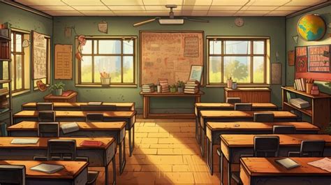 Ilustración De Una Escena De Clase De Una Clase Típica Generada Por La