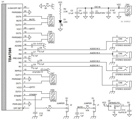 4x45w Quad Bridge Audio Amplifier Power Your Sound