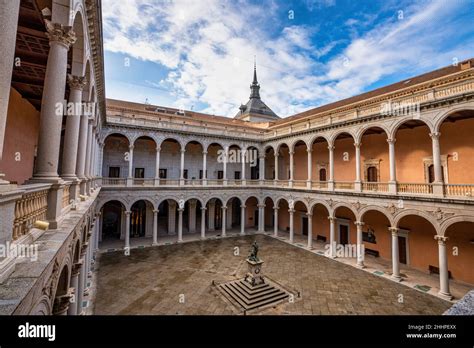 Alcazar Of Toledo A Stone Fortification Located In The Highest Part Of
