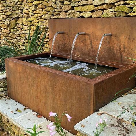 Adezz Corten Pond Wall Fixed Apt Garden