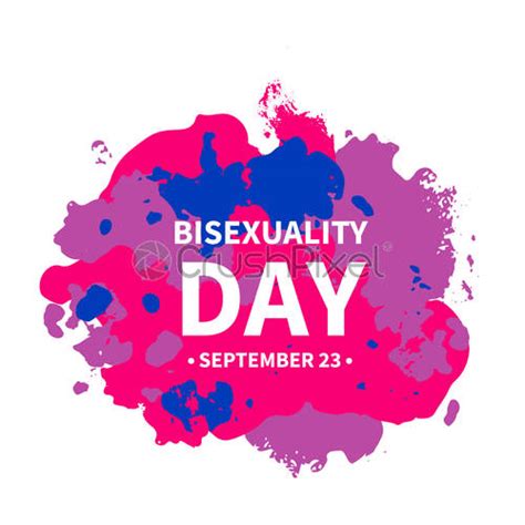 Bisexuality Day Typography Poster Lgbt Community Event Celebrate On