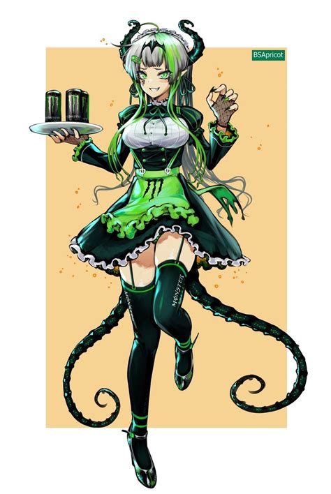 Bsapricot Artist Monster Energy Humanization Monster Girl