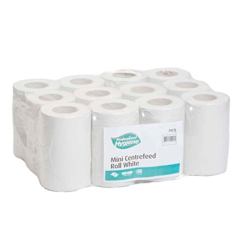 Mini Centrefeed White 1ply 351 Sheets