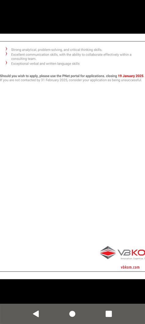 Mojalefa Ntsasa On Linkedin Vacancies Vbkom