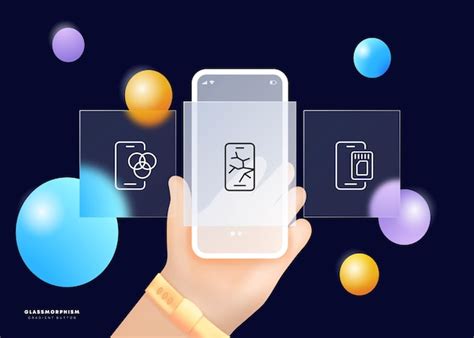 Premium Vector Smartphone Line Icon Broken Screen Cracks Rgb Sim Card