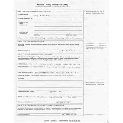 Alcohol Testing Form Dot At Milla Hawthorn Blog