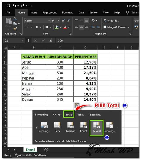 Cara Membuat Persentase Di Excel Dengan Cepat