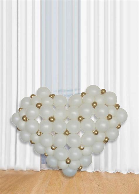 [organic Balloon Structure] Heart Shape