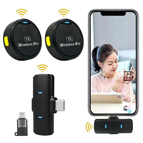 Wrader Round Shape Magnetic Wireless Collar Mic With Noise Cancellatio